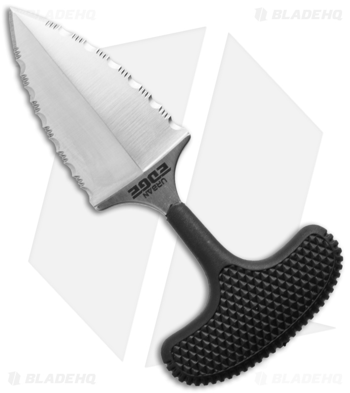 Cold Steel Urban Edge Double Serrated Push Dagger (2.5" Satin Serr ...