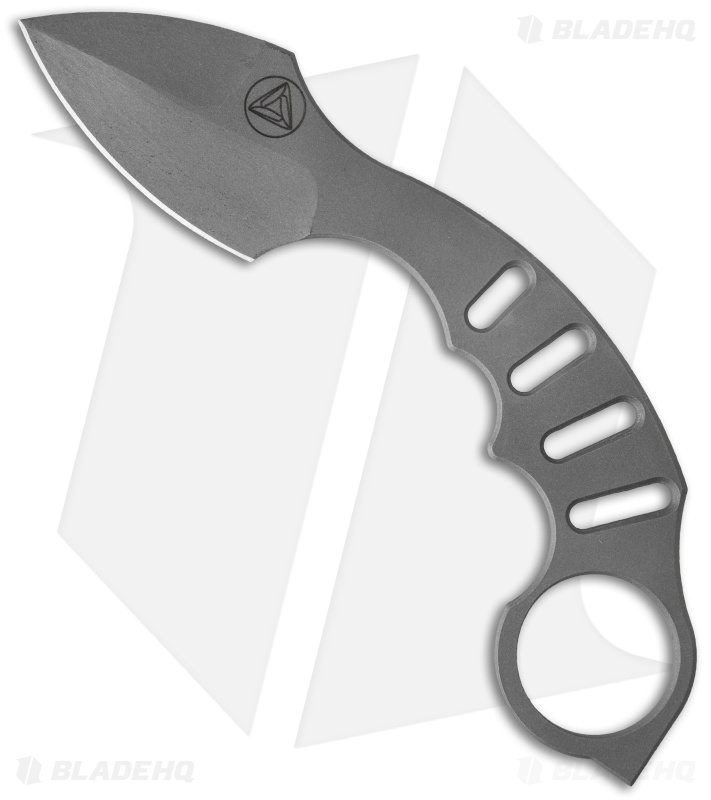 Combative Edge Dragon's Tail Fixed Blade Knife (2.5" Gray) - Blade HQ