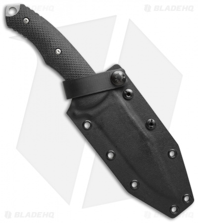 Combative Edge Rebel Fixed Blade Knife Black G-10 (5" Stonewash Serr ...