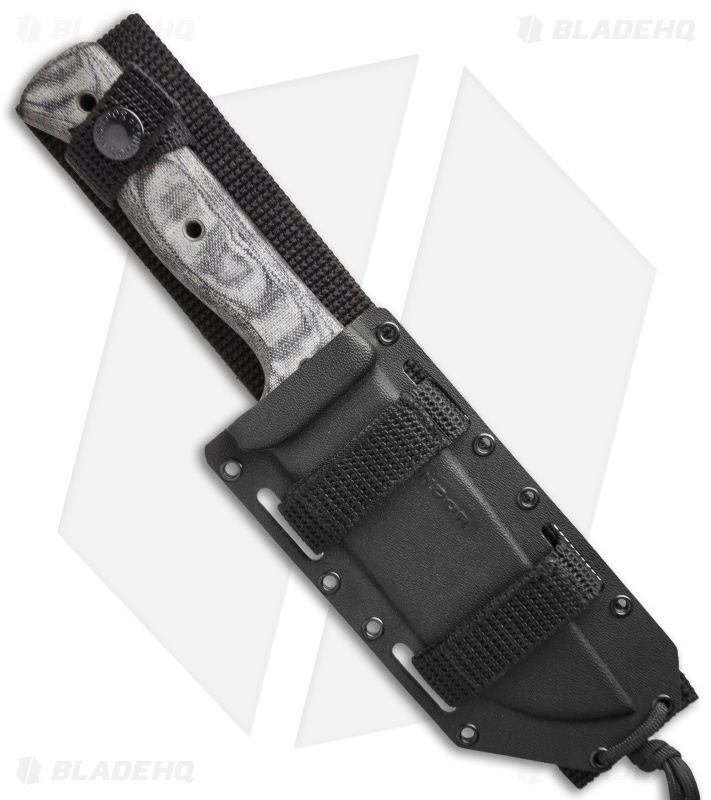 Condor Crotalus Fixed Blade Knife Grey Micarta (5.5" Black Plain ...