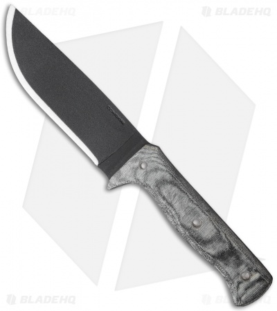 Condor Crotalus Fixed Blade Knife Grey Micarta (5.5" Black Plain ...