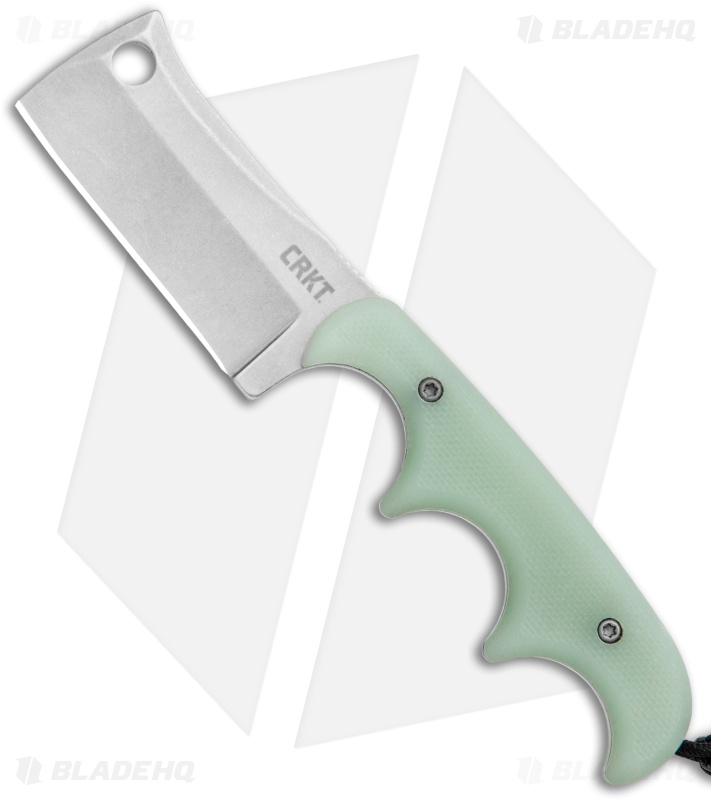 CRKT Folts Minimalist Cleaver Neck Knife Natural G-10 (2.1" Stonewash ...