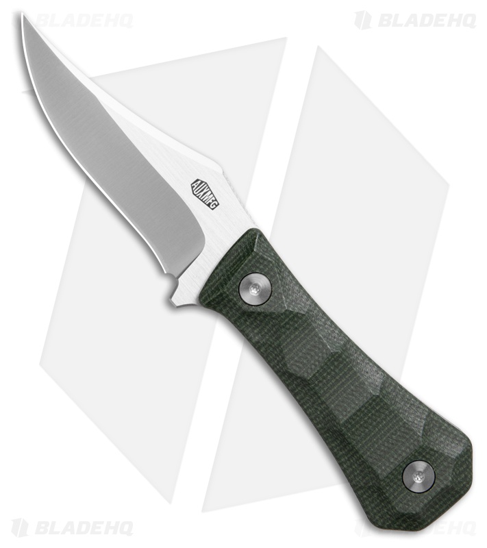 Auxiliary Manufacturing Fixed Blade Green Micarta