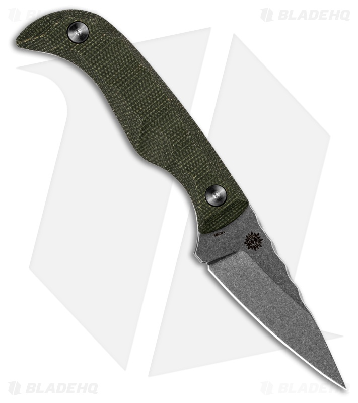 Auxiliary Manufacturing Karl Jr Deadhead | Green Micarta | 14C28N
