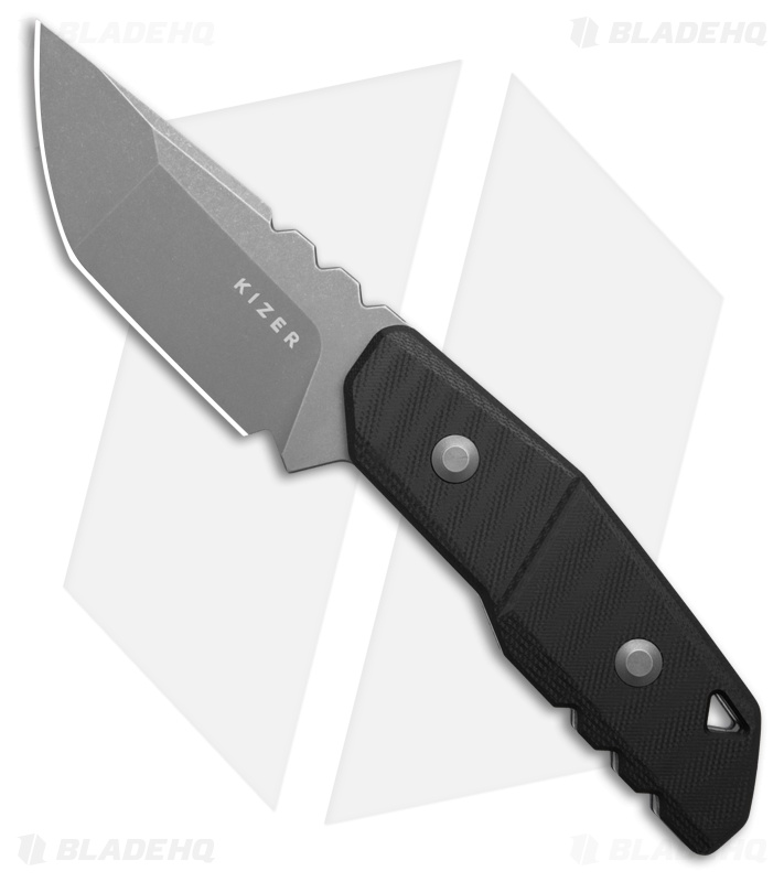 Kizer Quartz Fixed Blade Knife Black G-10