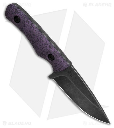 The Wizard Forge Goblin Fixed Blade Knife Purple Griptec