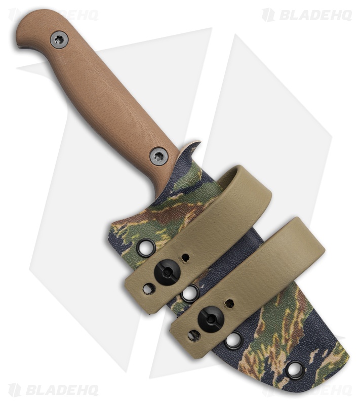 The Wizard Forge Marshall Fixed Blade Knife Coyote G-10