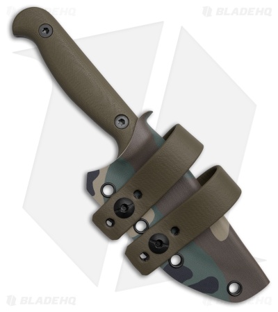 The Wizard Forge Marshall Fixed Blade Knife OD Green G-10