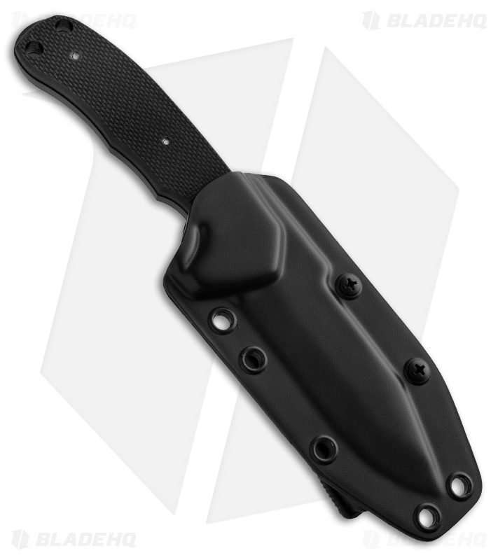 Emerson Police Utility BT Fixed Blade Knife (3.625" Black) - Blade HQ