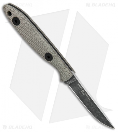 ESEE Camp-Lore Cody Rowen CR2.5 Bushcraft Fixed Blade Knife (2.5" Black ...