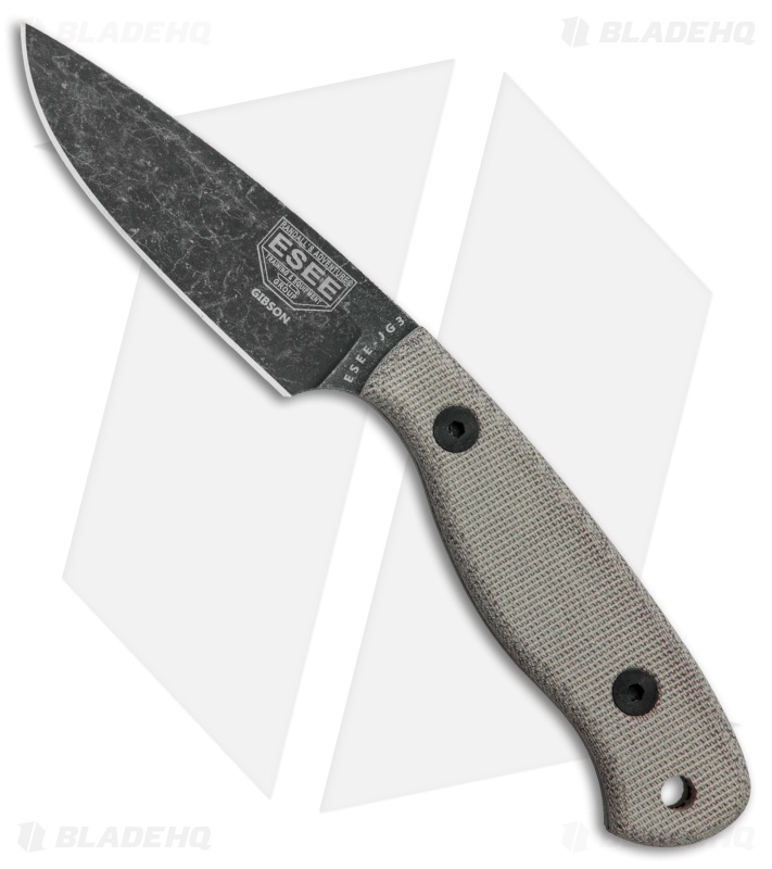 ESEE Camp-Lore Gibson JG3 Bushcraft Fixed Knife - Blade HQ