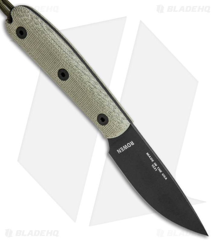 ESEE Knives ESEE-3HM Fixed Blade Knife Tan Micarta (3.6" Black) - Blade HQ