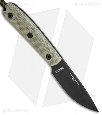 ESEE Knives ESEE-3HM Fixed Blade Knife Tan Micarta (3.6" Black) - Blade HQ