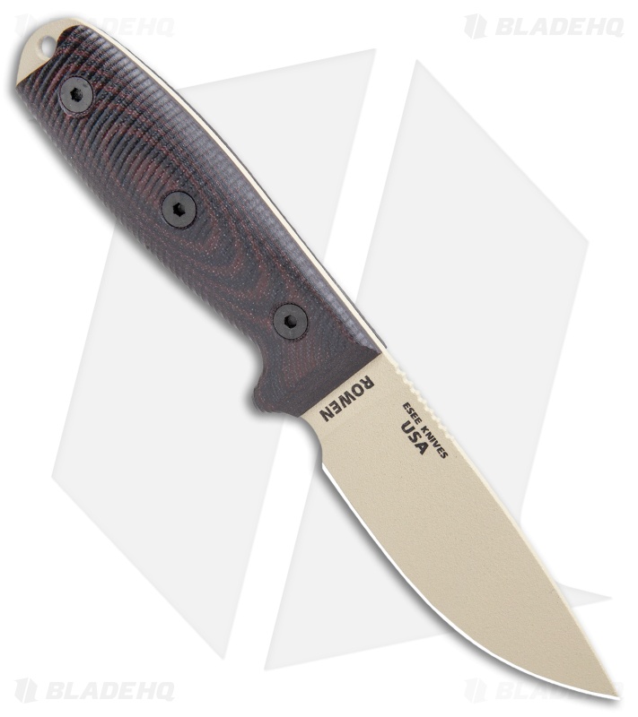 ESEE Knives ESEE-3PMDT-004 Fixed Blade Knife Red/Black G-10 (3.88" Tan ...