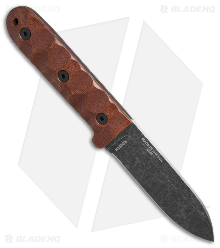 ESEE Camp-Lore PR4 Fixed Blade Knife Brown Micarta (4.1" Black SW ...