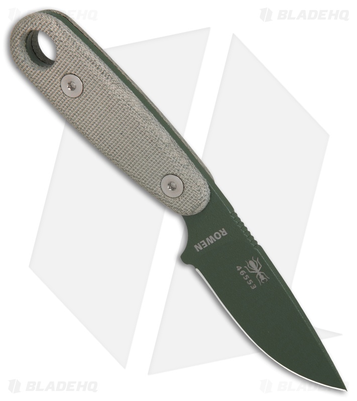 ESEE Knives Izula-II Neck Knife Micarta (2.88" OD Green) - Blade HQ