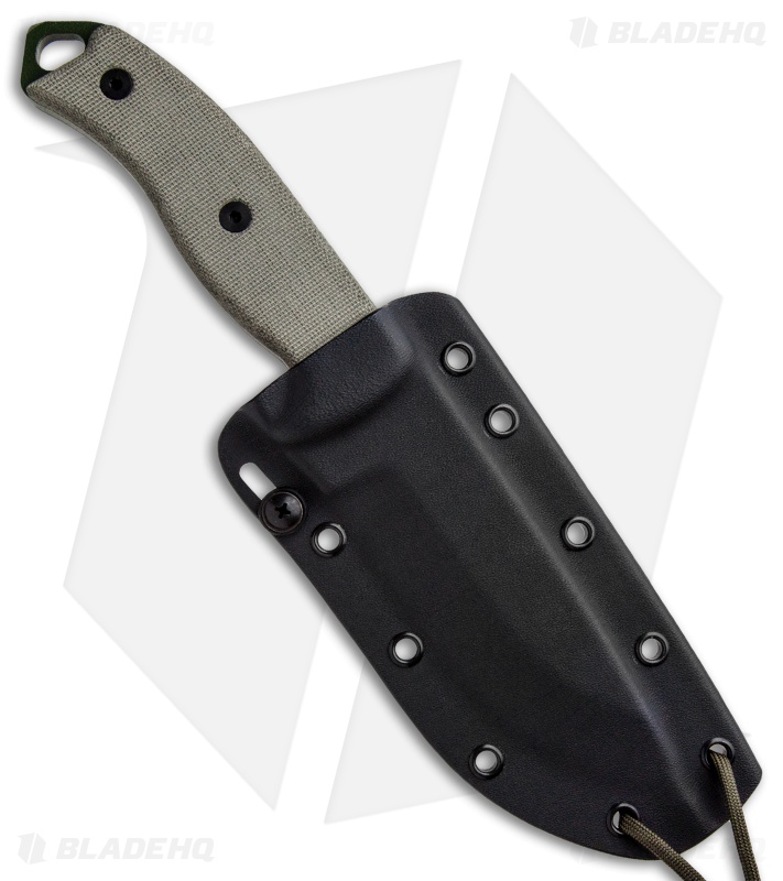 ESEE-5 Survival Fixed Blade Knife w/ Sheath (5.25" Green Plain) ESEE-5P ...