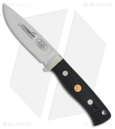 Fallkniven Knives F1 Pilot Fixed Blade Knife Black Micarta (3.75" Satin) - Blade HQ