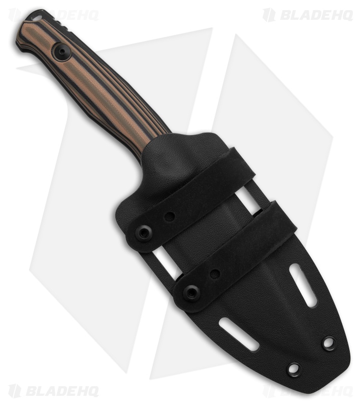 Fox Knives TUR Fixed Blade Knife Black/Green/Tan G-10 Black