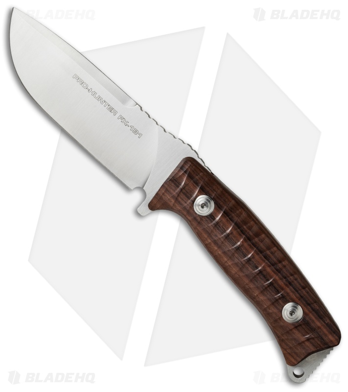 Fox Knives Pro-Hunter Fixed Blade Knife Santos Wood (4.375" Satin) FX ...