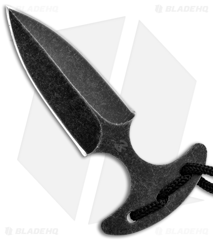 Fred Perrin Push-Dagger Medium | Fixed Blade Neck Knife | Black