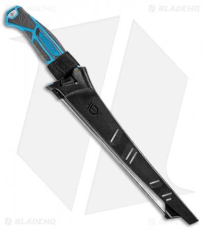 Gerber Controller 10" Fillet Fishing Knife Fixed Blade Blue (10" Satin ...
