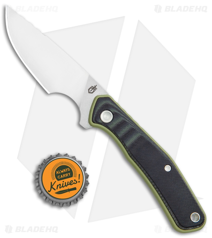 Gerber Downwind Caper Sage Green Fixed Blade Hunting Knife