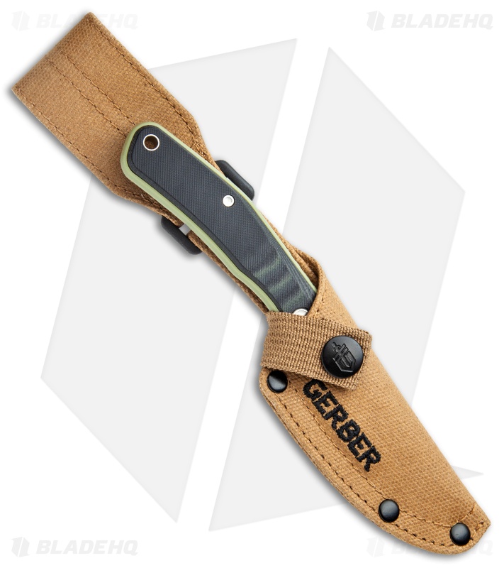 Gerber Downwind Caper Sage Green Fixed Blade Hunting Knife