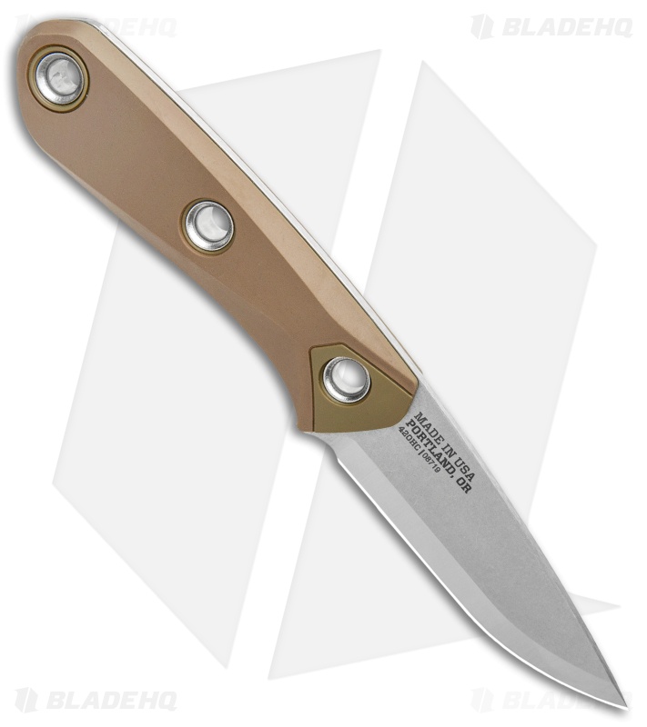 Gerber Principle Fixed Blade Knife Brown Rubber (3" Stonewash 420HC) 30 ...