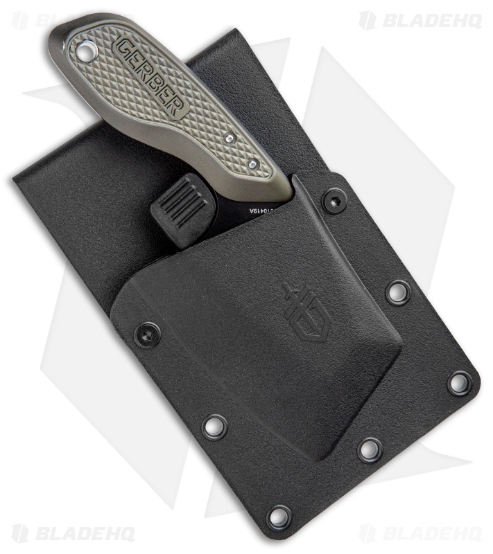 Gerber Tri-Tip - Mini Cleaver Fixed Blade Knife | Green | Blade HQ