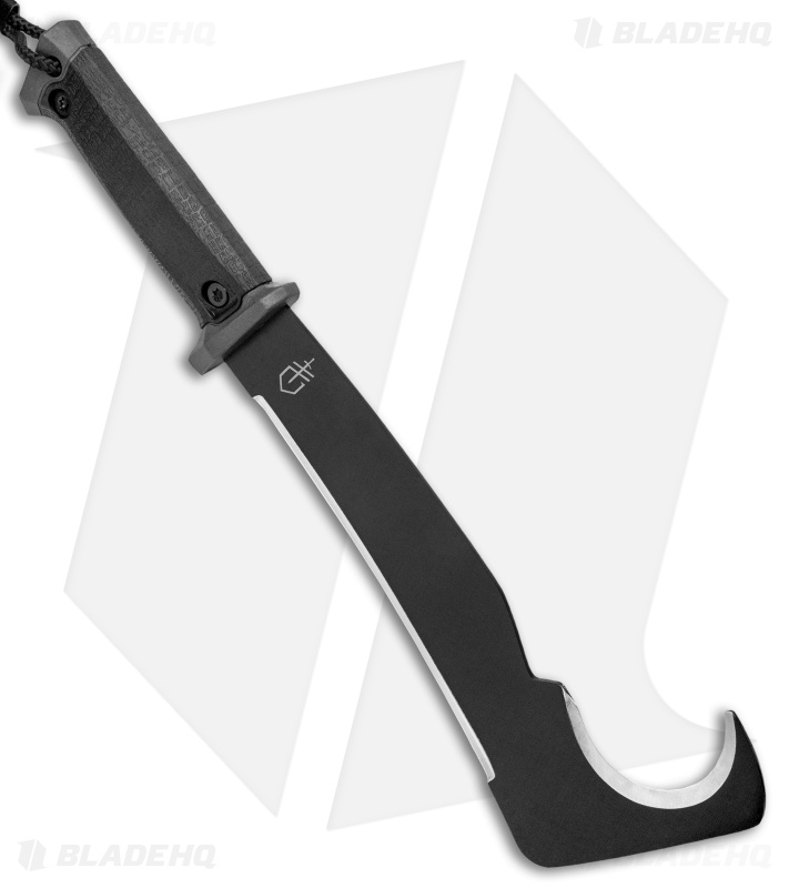 Gerber Gator Machete Pro Fixed Blade (10.5" Black) w/ Sharpening Stone ...
