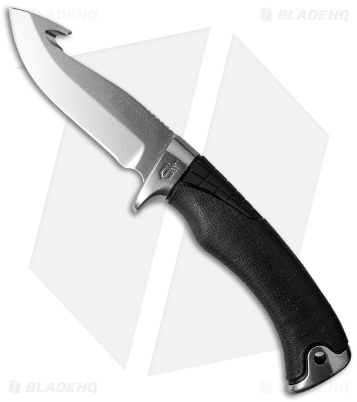Gerber Gator Premium Gut Hook Fixed Blade Knife (4" Polish) 30-001082 ...