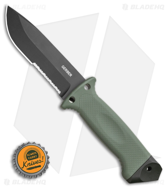 Gerber LMF 2 Infantry Green Combat Knife Black Serrated