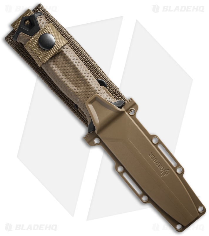 Gerber StrongArm Fixed Blade Knife Black Serr - Blade HQ