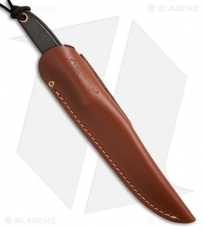 Grohmann Knives Trout & Bird #2 Knife Black Micarta (3.875" Satin ...