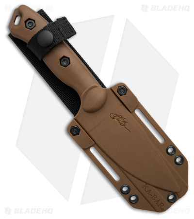 Ka-Bar Becker Nessmuk Fixed Blade Knife Tan - Blade HQ