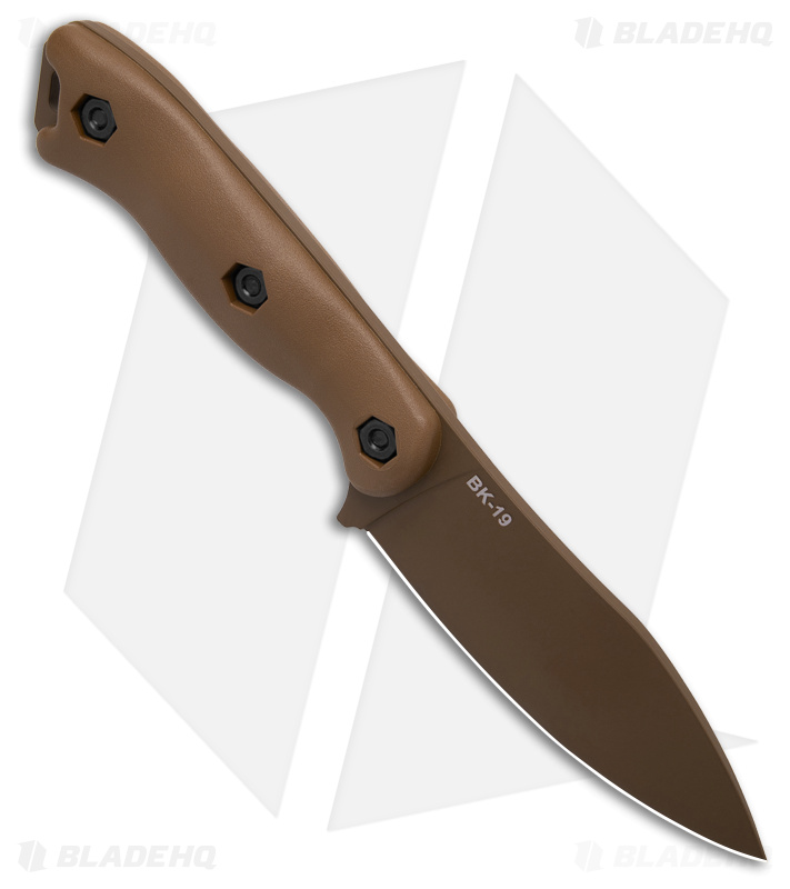 Ka-Bar Becker Nessmuk Fixed Blade Knife Tan - Blade HQ