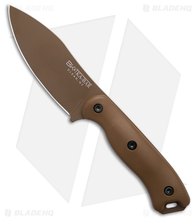 Ka-Bar Becker Nessmuk Fixed Blade Knife Tan - Blade HQ