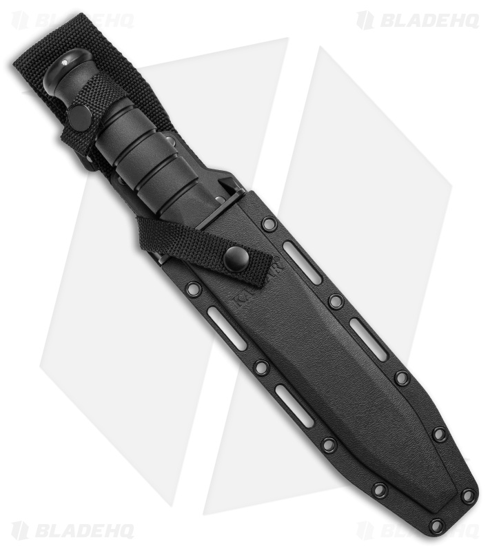 Ka-Bar Fighter Fixed Blade Knife Black Polymer - Blade HQ