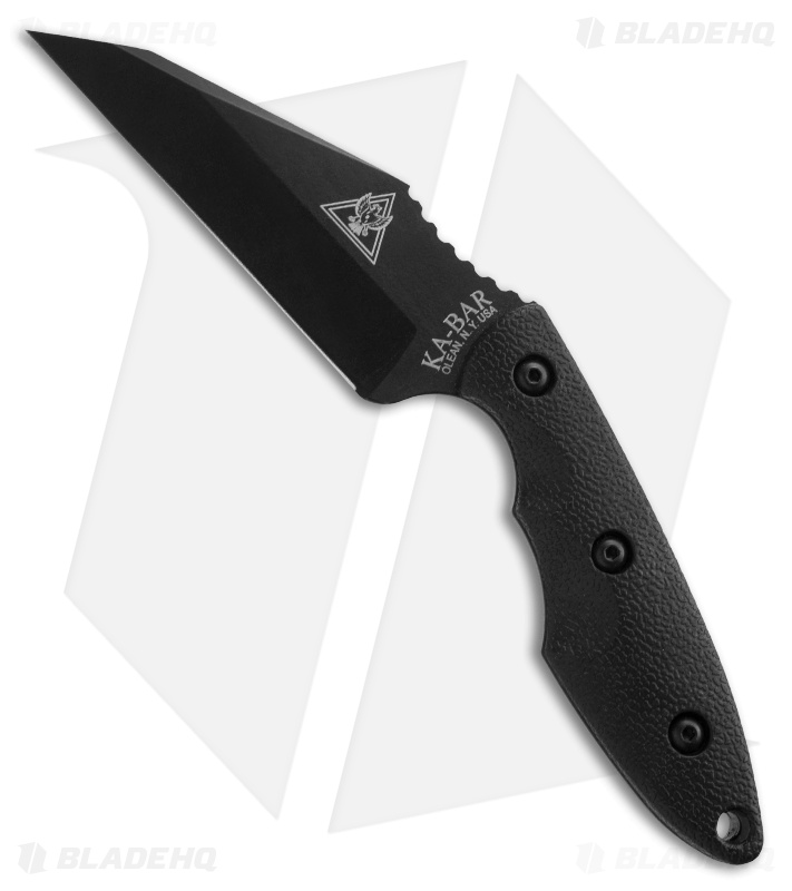 Ka-Bar TDI/Hinderer Hinderance Knife Fixed Blade (3.56" Black) 2485 ...