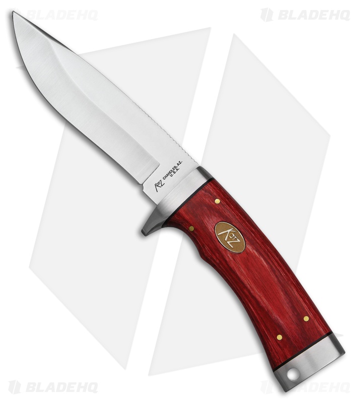 Katz Knives Lion Cub Fixed Blade Knife Cherry Wood (5.125" Satin) K-300 ...