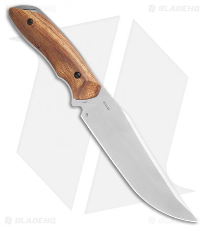 Kershaw Large Hunting Knife Wood 6.25" Satin - Blade HQ