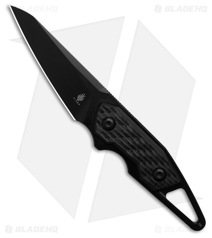 Kizer Groom Fixed Blade Knife Carbon Fiber Black D2