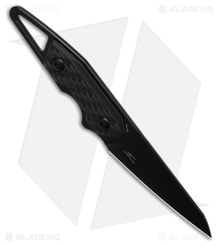 Kizer Groom Fixed Blade Knife Carbon Fiber Black D2