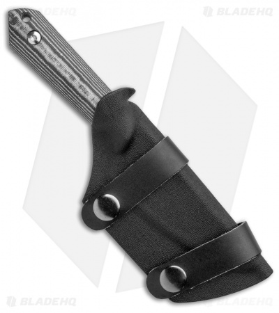Kizer Maverick Customs Harpoon Fixed Blade Knife Micarta (3.94" Black ...