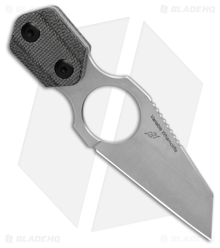 Kizer Variable Wharncliffe Fixed Blade Knife Black Micarta (3.43" Satin ...
