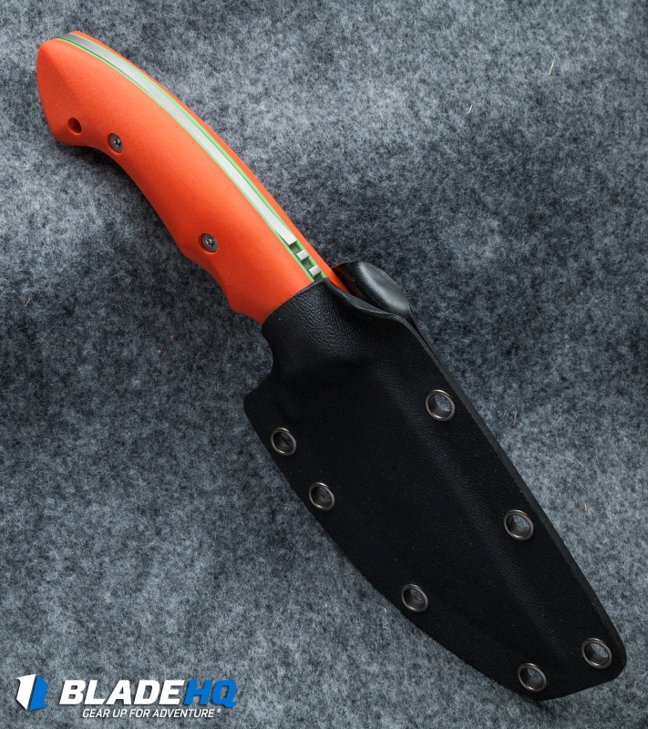 Klecker Abiqua Hunter Fixed Blade Knife Orange G-10 (4" Satin) DK-151 ...