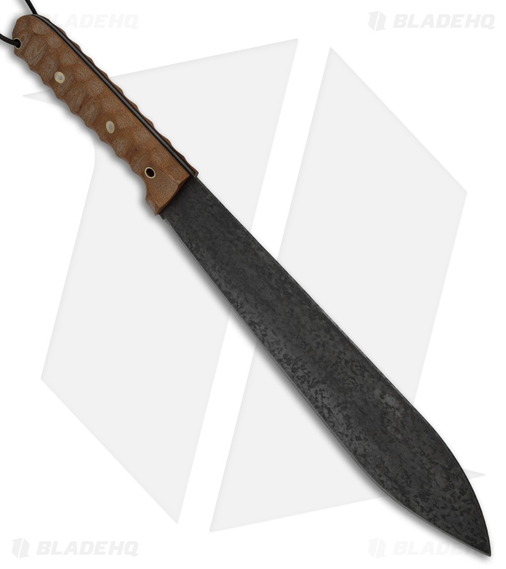 LT Wright Overland Machete Fixed Blade Natural Micarta (12.25" Patina ...