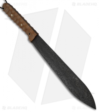 LT Wright Overland Machete Fixed Blade Natural Micarta (12.25" Patina ...