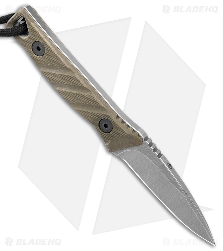 Medford Necromancer Neck Knife Green (2.5" Satin) - Blade HQ